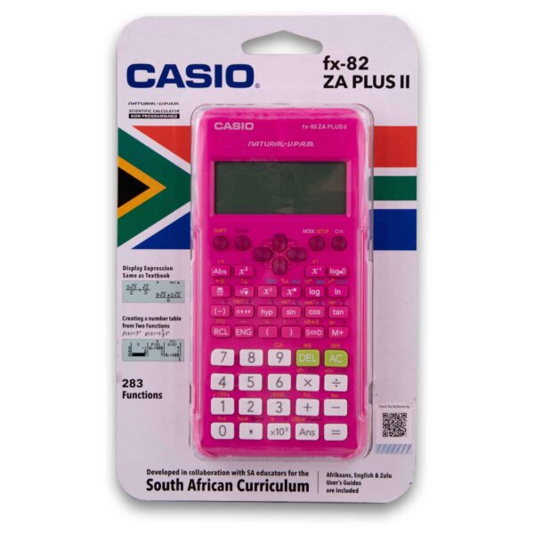 Casio FX-82ZA Plus II Scientific Calculator – Pink | CaCellular
