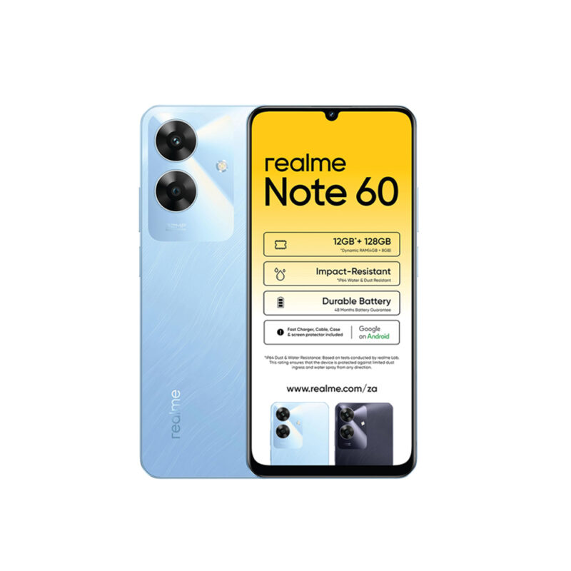 Realme Note 60 128GB 4G + 30GB DATA X 1 – (H) @ R179PM (R19 Finance + R160 Subs) on Red Flexi ...